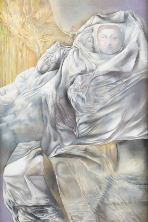 PEPI SÁNCHEZ, “A la hora de descansar, se vestían de blaco”, Óleo sobre ...