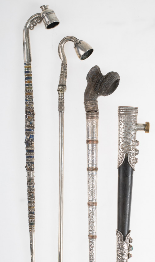 Cuatro pipas de opio orientales, pps.S.XX,