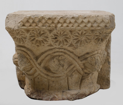 Capitel románico, posiblemente palentino, S. XII-XIII,