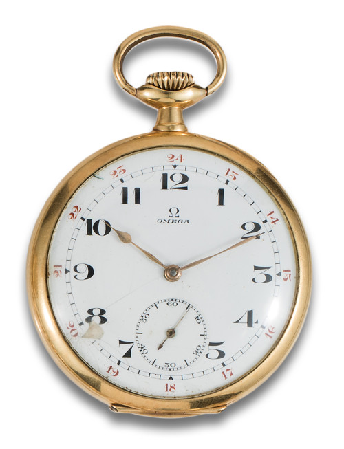 RELOJ DE BOLSILLO LEPINE OMEGA EN ORO AMARILLO