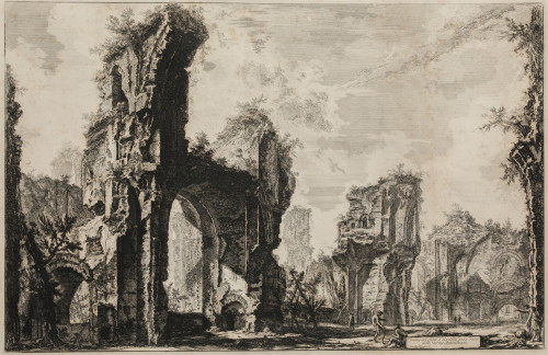 GIOVANNI-BATTISTA PIRANESI, Ruinas del Xystus, pórtico cubierto para ...