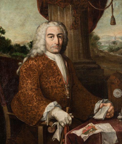 ESCUELA ESPAÑOLA, SPANISH SCHOOL (1st 1/2 18th century) “Portrait of ...