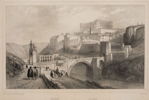 NICOLAS MARIE JOSEPH CHAPUY Paris, France (1790) / (1858) View of the ...