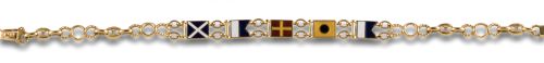 NAUTICAL MARIA BRACELET IN GOLD AND ENAMEL