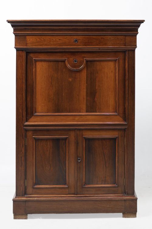 Buró à abattant Carlos X, Francia, c. 1900,