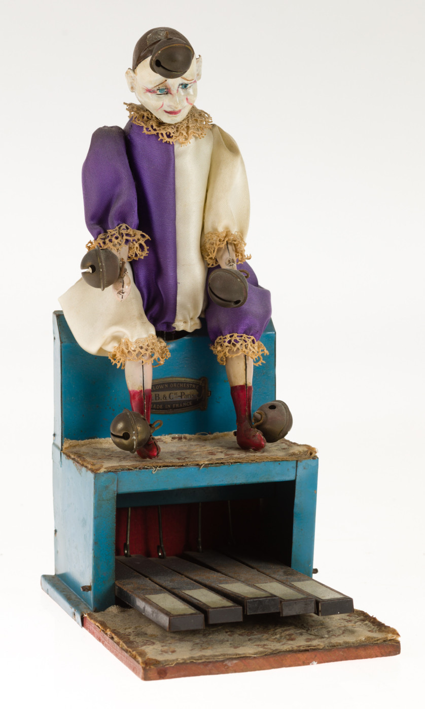 Antigua figura de autómata músico,,