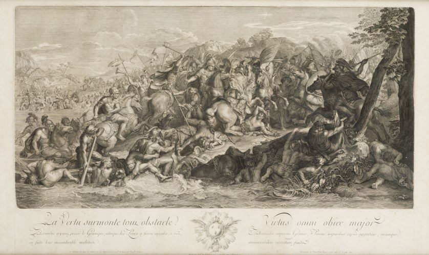 PIERRE PICAULT, Batallas de Alejandro. Batalla y paso del río Gránico ...