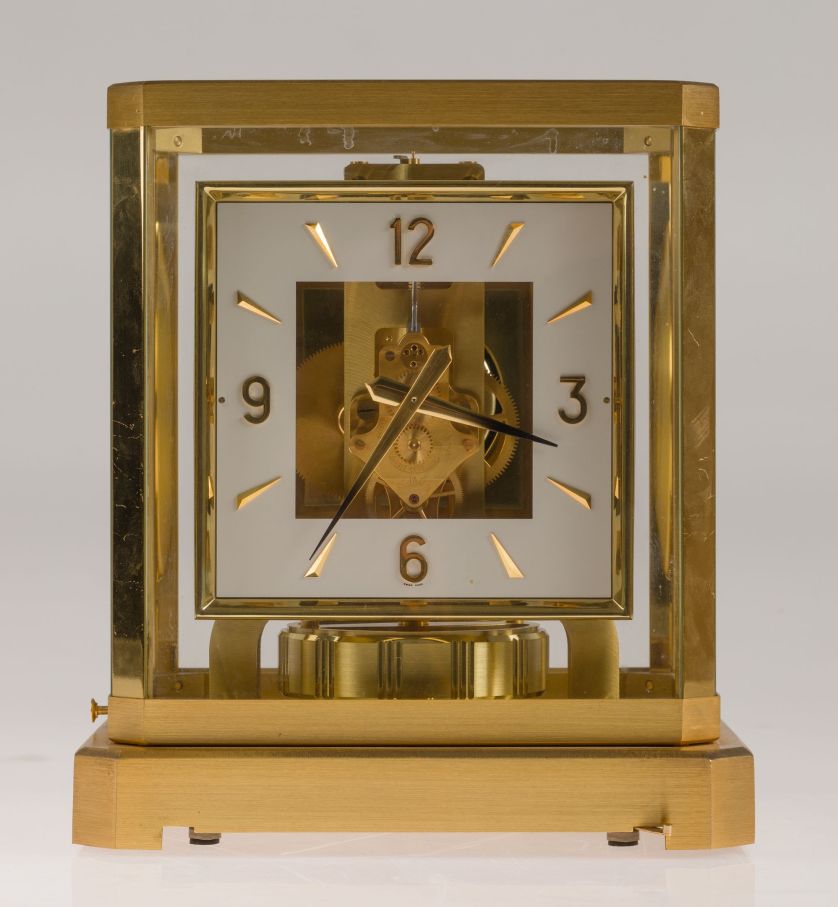 Reloj de mesa Jaeger Lecoultre, modelo Atmos Inca 5090, Suiza, med. S.XX,